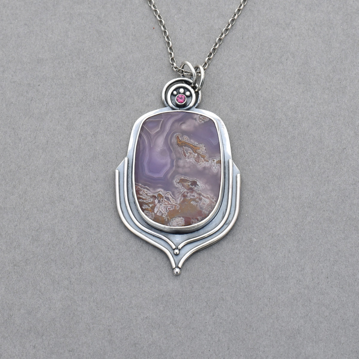 Agua Nueva Pendant. Purple Blossom Jewelry. – Sundown Designs Studio